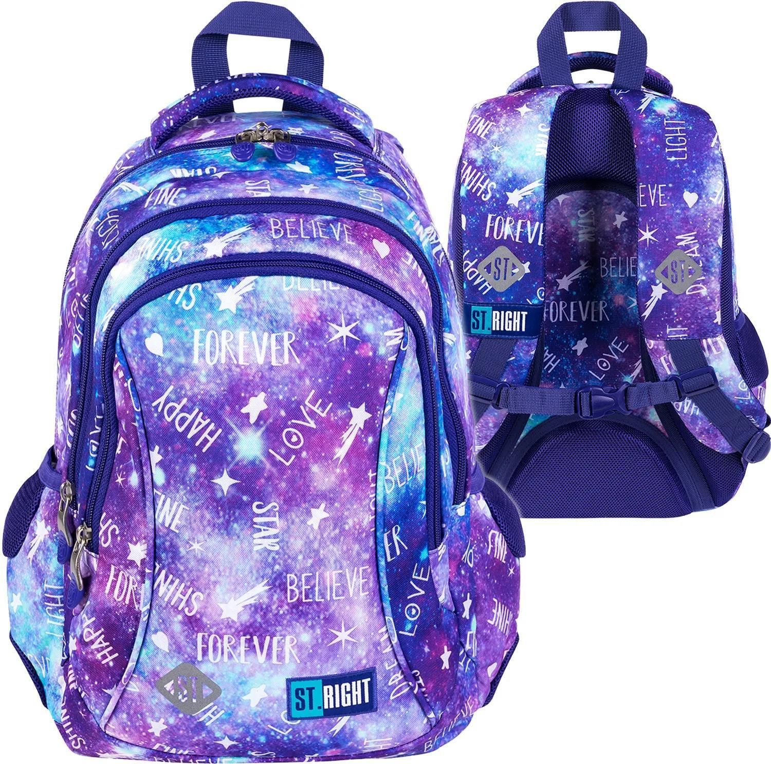 St Majewski Plecak Szkolny Bp 26 Galaxy Girl 654145 Szkolny Plecak