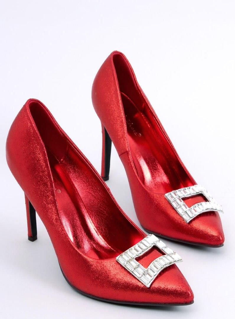 Szpilki damskie z ozdobą DEBORAH RED - Ceny i opinie - Ceneo.pl