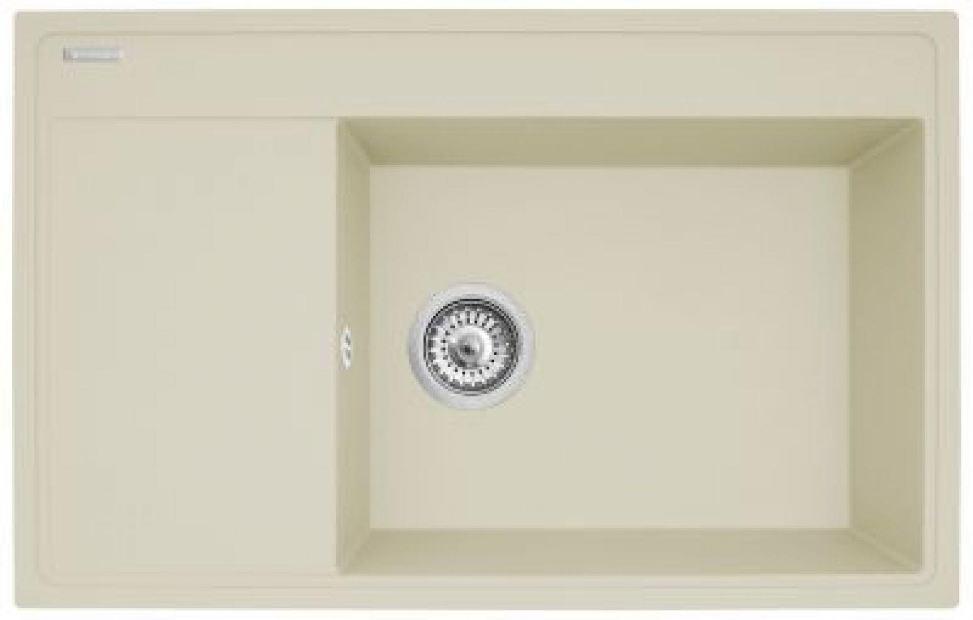 Zlewozmywak Zlew PYRAMIS CAMEA (79x50) 1B1D R wanilia 070091301 ...