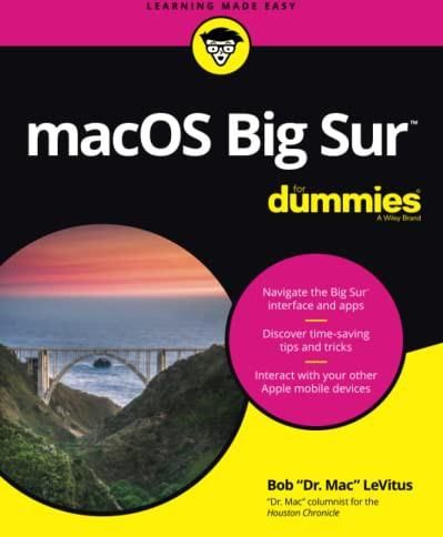 MacOS Big Sur For Dummies (For Dummies (Computer/Tech)) - Bob LeVitus ...