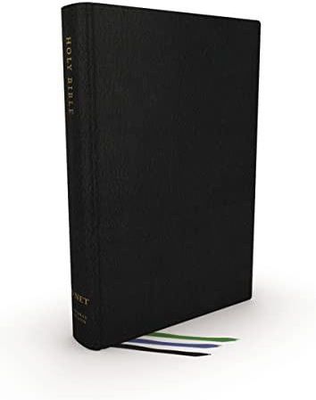 NET Bible, Thinline Large Print, Genuine Leather, Black, Thumb Indexed ...