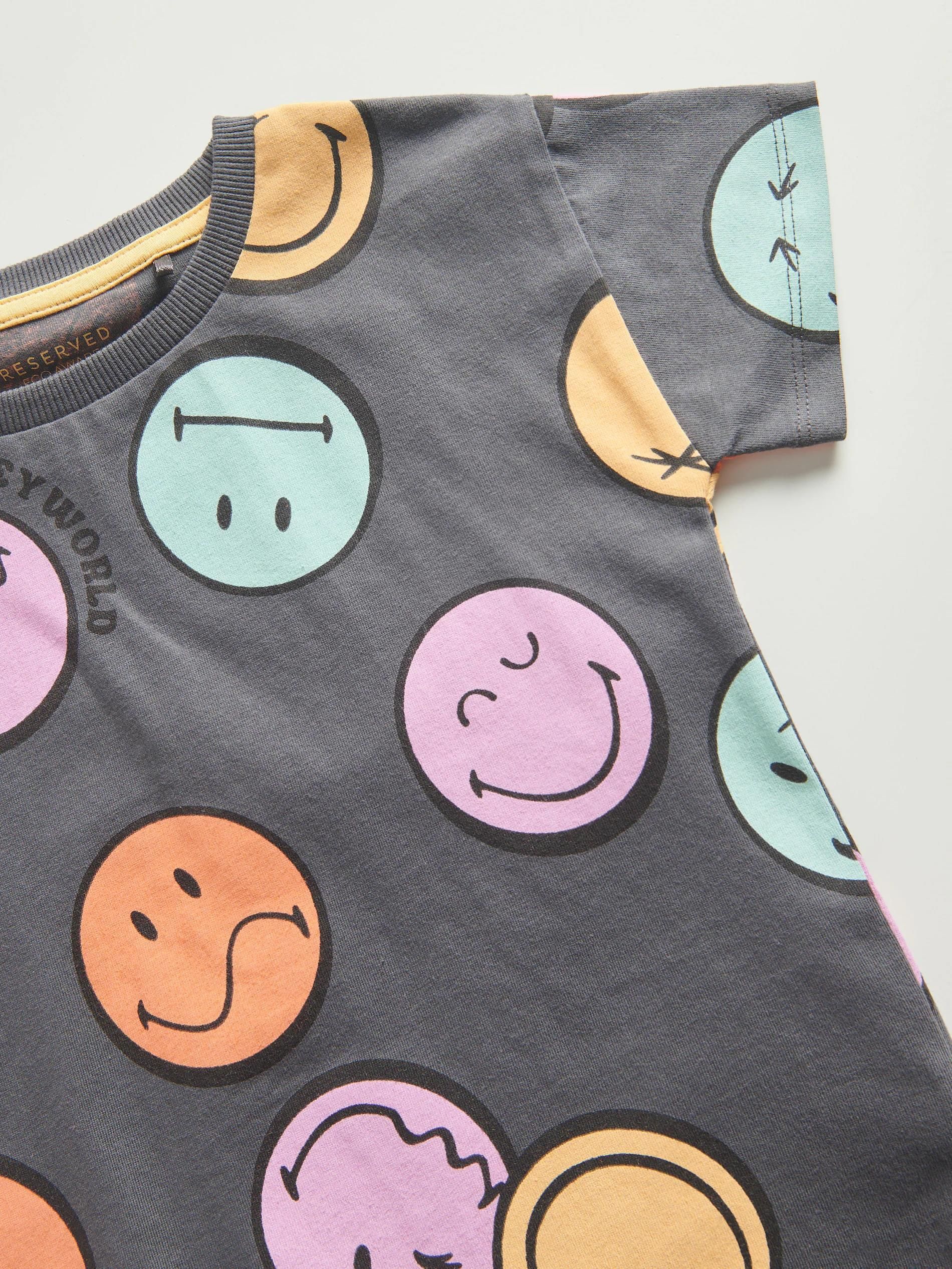 Reserved - T-shirt z nadrukiem SmileyWorld® - Szary - Ceny i opinie ...