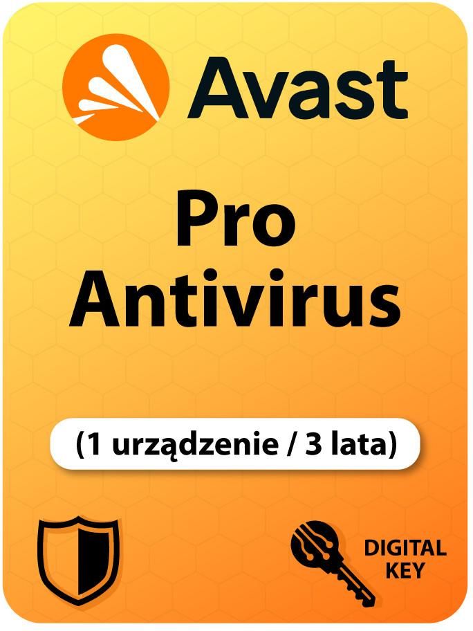 Avast Pro Antivirus (1 narzędzie / 3 roky) (Cyfrowy klucz licencyjny) (APAN13) - Ceny i opinie ...