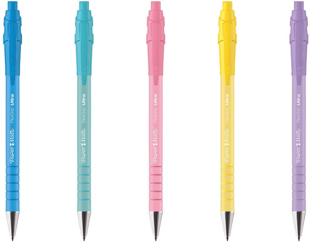 Długopis Paper Mate Flexgrip Ultra Pastel RT 1,0mm Czarny 5 szt. - Ceny ...