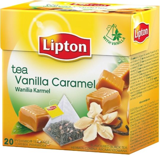 Herbata Lipton herbata vanilla caramel piramidki 20*2g - Ceny i opinie ...