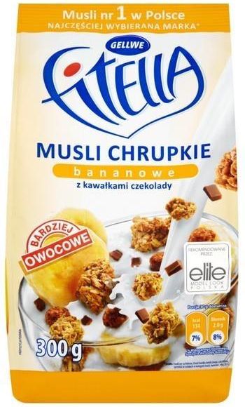 Foodcare Musli Fitella 300G Bananowe Gellwe - Ceny i opinie - Ceneo.pl