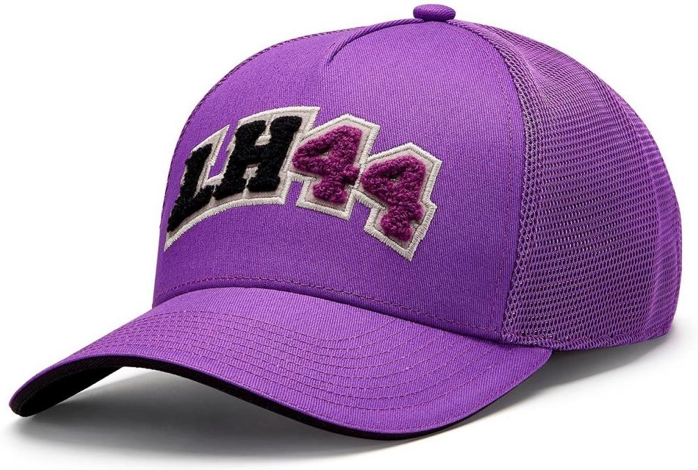 Stichd 2023 Mercedes Amg F1 Lewis Hamilton Trucker Purple Baseball Cap ...