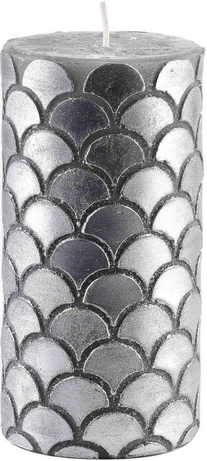 Świeca Walec 65X140 Escama Szary Srebro 120604 - Opinie i atrakcyjne ...