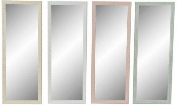 Dkd Home Decor Lustro Ścienne 36X2X96 Cm Szkło Beżowy Różowy Biały ...