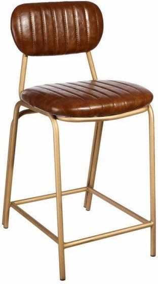 Bigbuy Home Taboret 42X49X88 Cm Złoty Metal Brązowy Poliuretan 62069042 ...