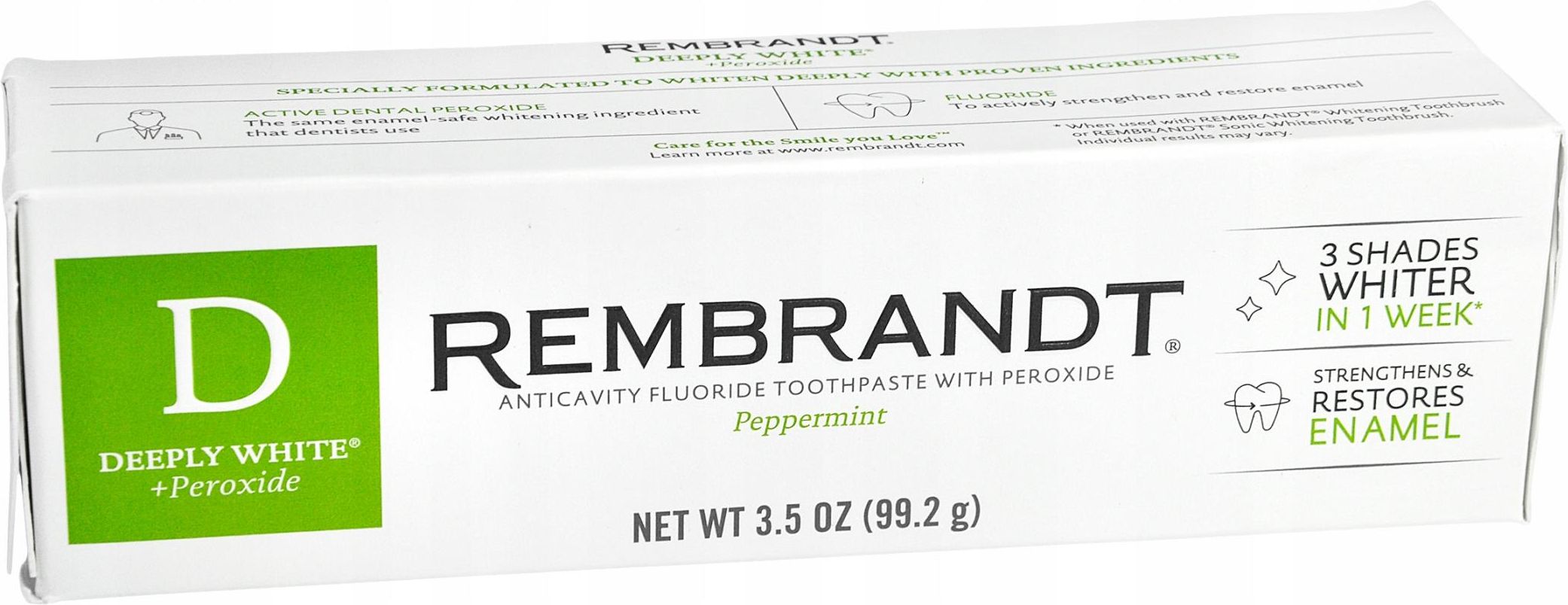 Rembrandt Deeply White Pasta Do Zebów 99,2 g - Opinie i ceny na Ceneo.pl