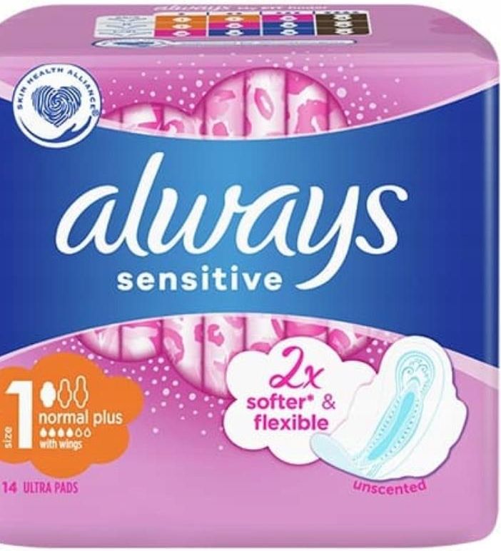 Always Sensitive Normal Podpaski Skrzydełka 14 szt. - Opinie i ceny na ...
