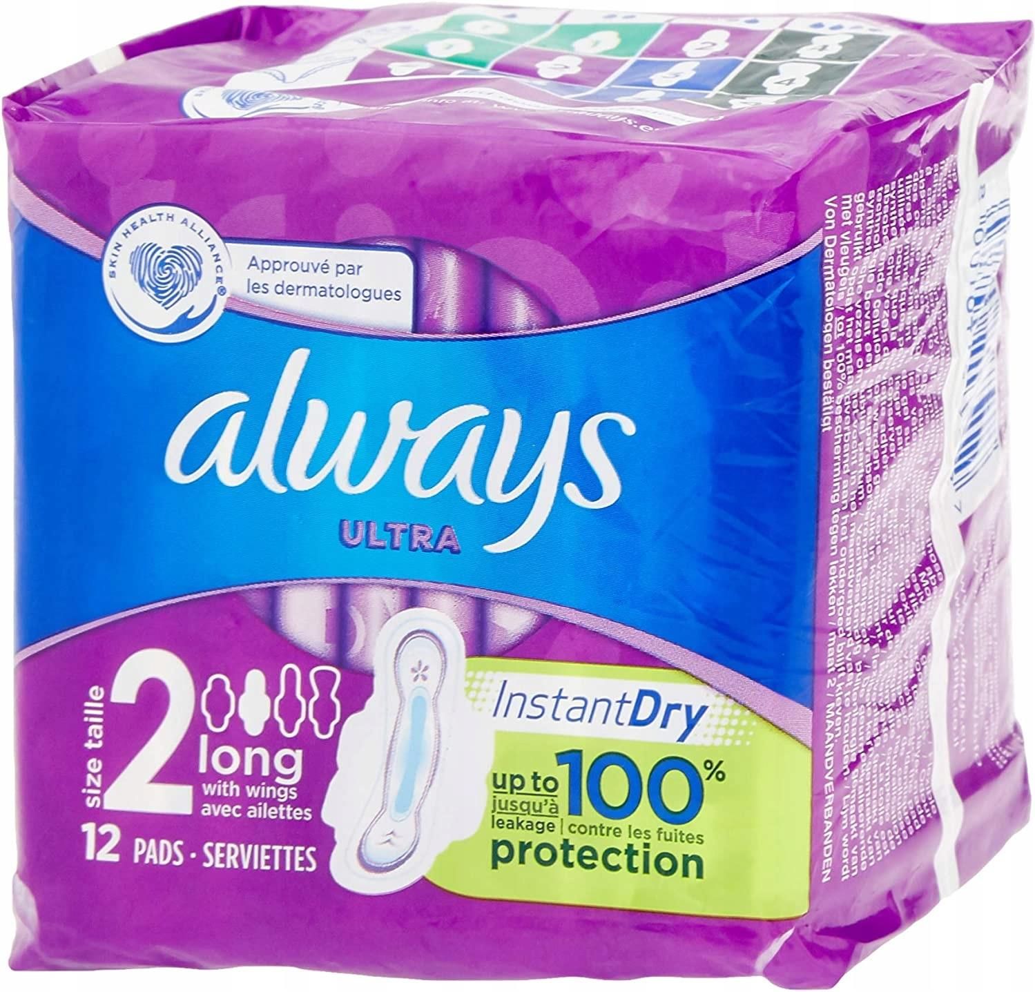 Always Ultra Long 2 Podpaski Ze Skrzydłami 12 szt.' - Opinie i ceny na ...