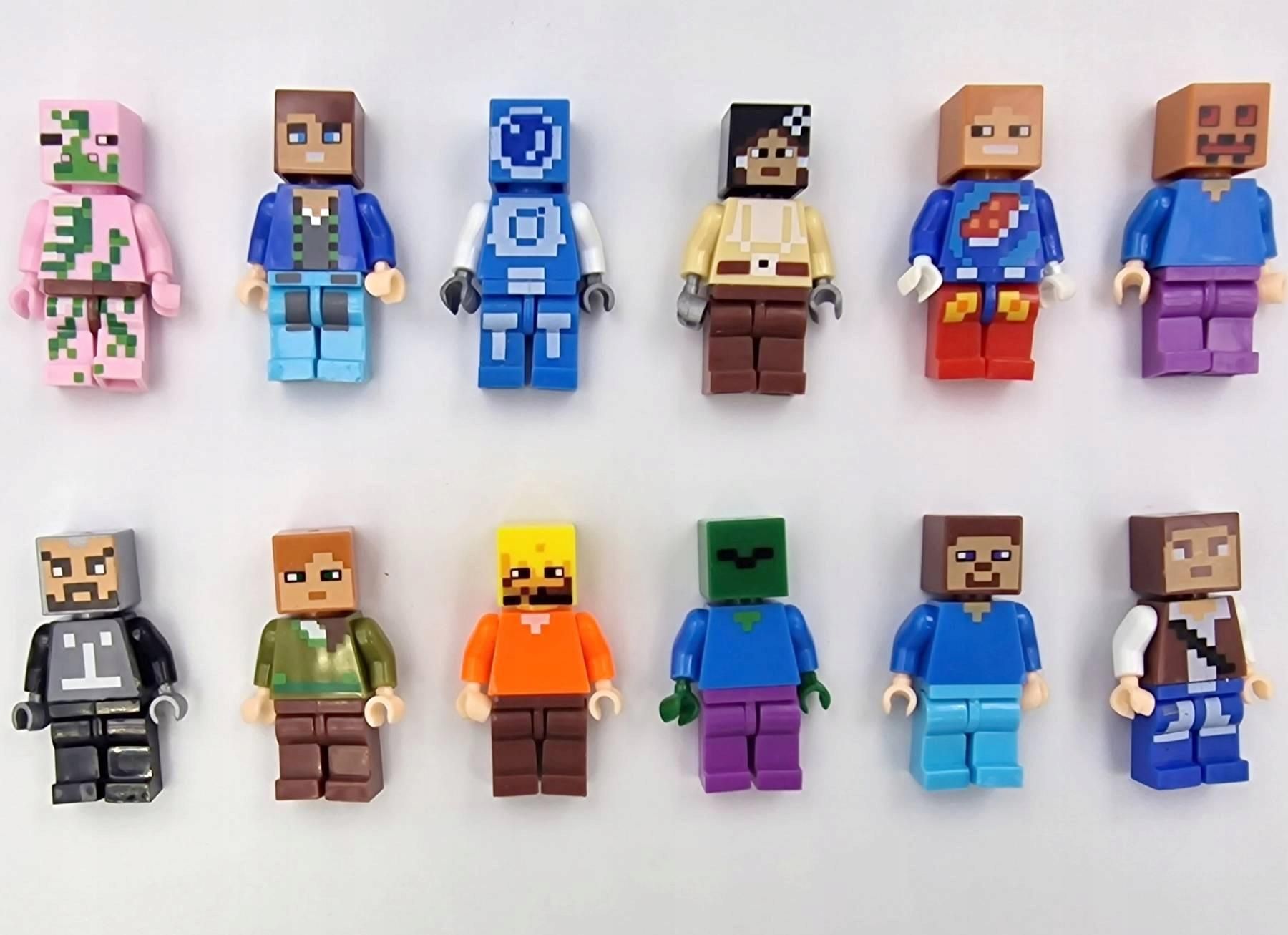 Toys Minecraft Figurki Akcesoria Klocki Ludzik 12Szt. - ceny i opinie ...