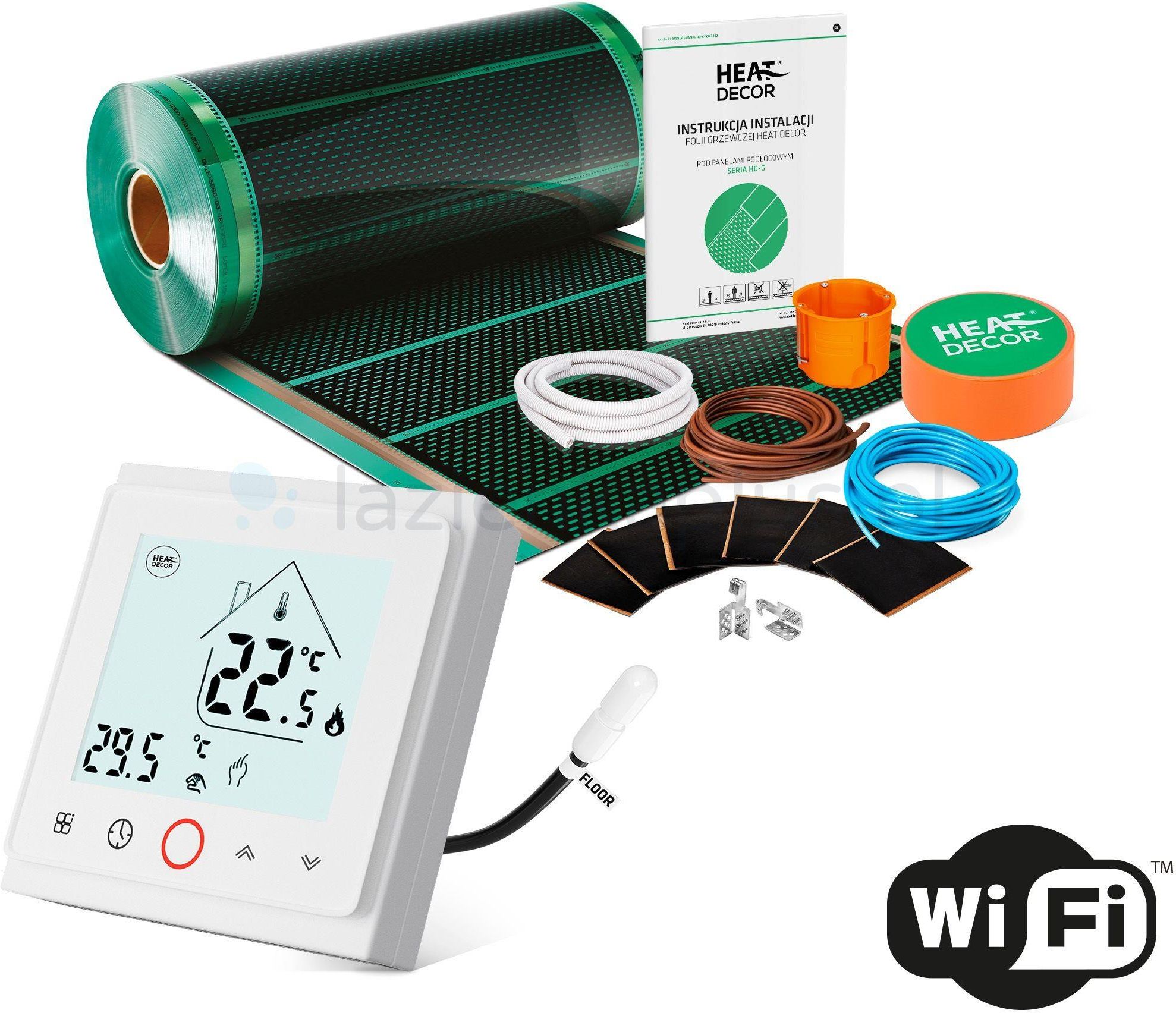 Ogrzewanie podłogowe Heat Decor Hd-G Folia Grzewcza ZGRN40T500WIFIWBX8 ...