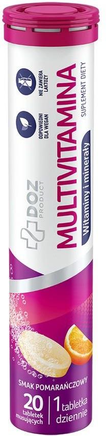 Doz Product Multivitamina Witaminy I Minerały 20Tabl Musujące - Opinie ...