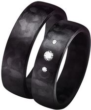 Swepol Obrączki Carbon Z Diamentami Model: Cr300-6 : Cr300-6/2X0,01+1X0 ...