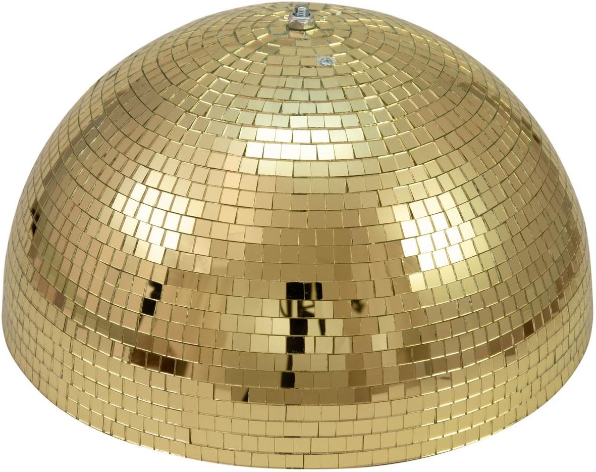 EUROLITE Half Mirror Ball 40cm gold motorized - Sprzęt oświetleniowy ...