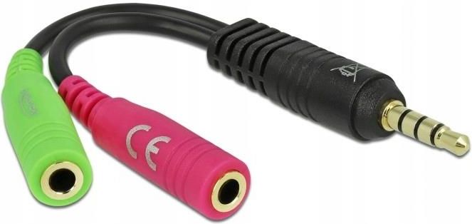 Delock Adapter Audio Jack 4Pin Trrs Na Słuchawki Mikrofon (65344 ...