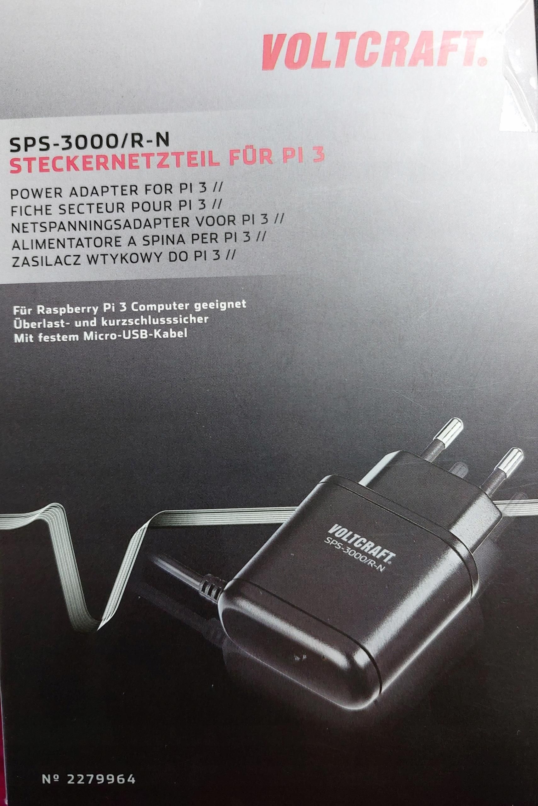 Voltcraft Voltcraft- Sps-3000/R-N Zasilacz Wtykowy Do Pi3 - Opinie i ...