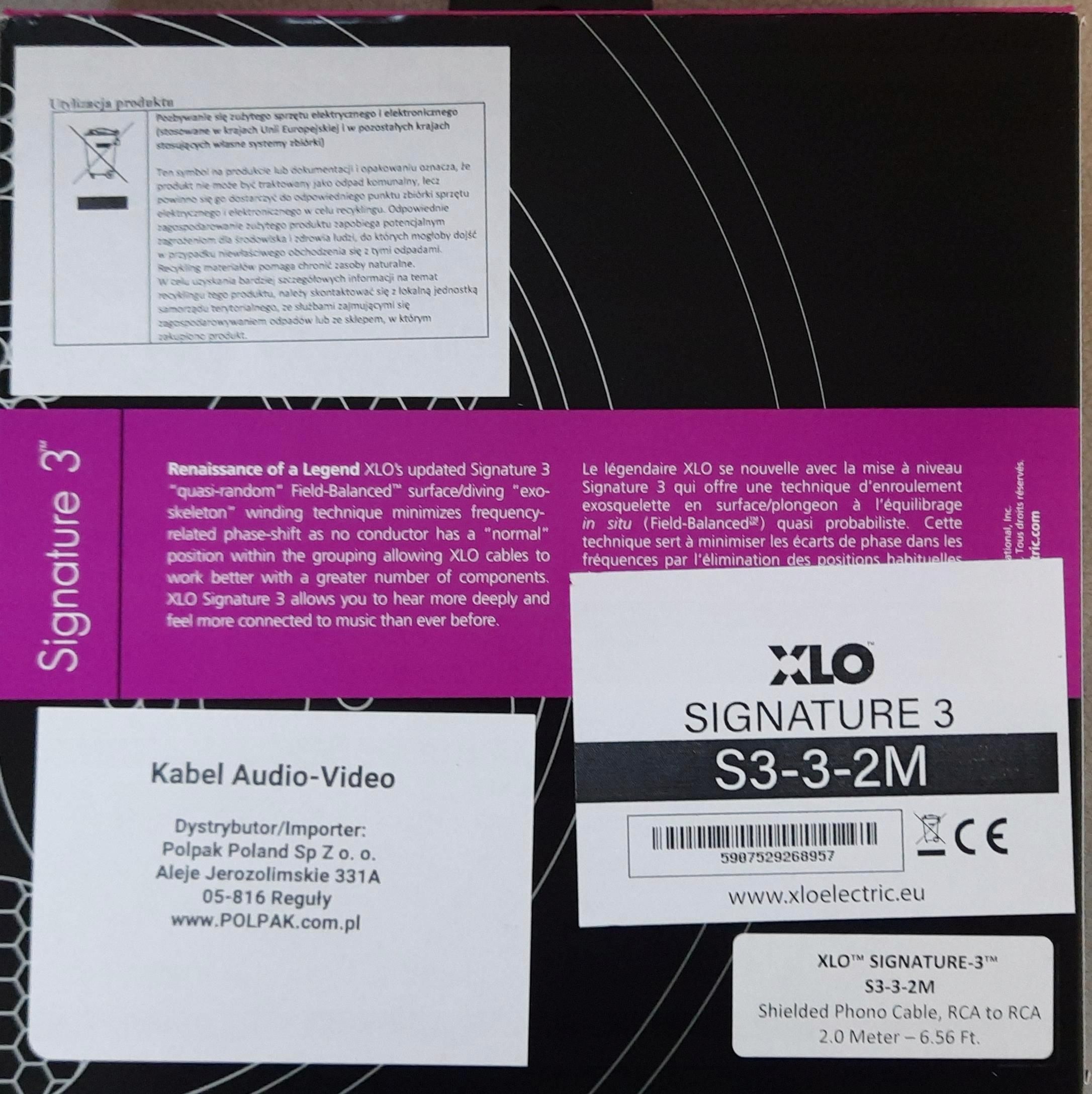 Xlo S3-3-2M Interkonekt Gramofonowy Rca Phono - Opinie i ceny na Ceneo.pl