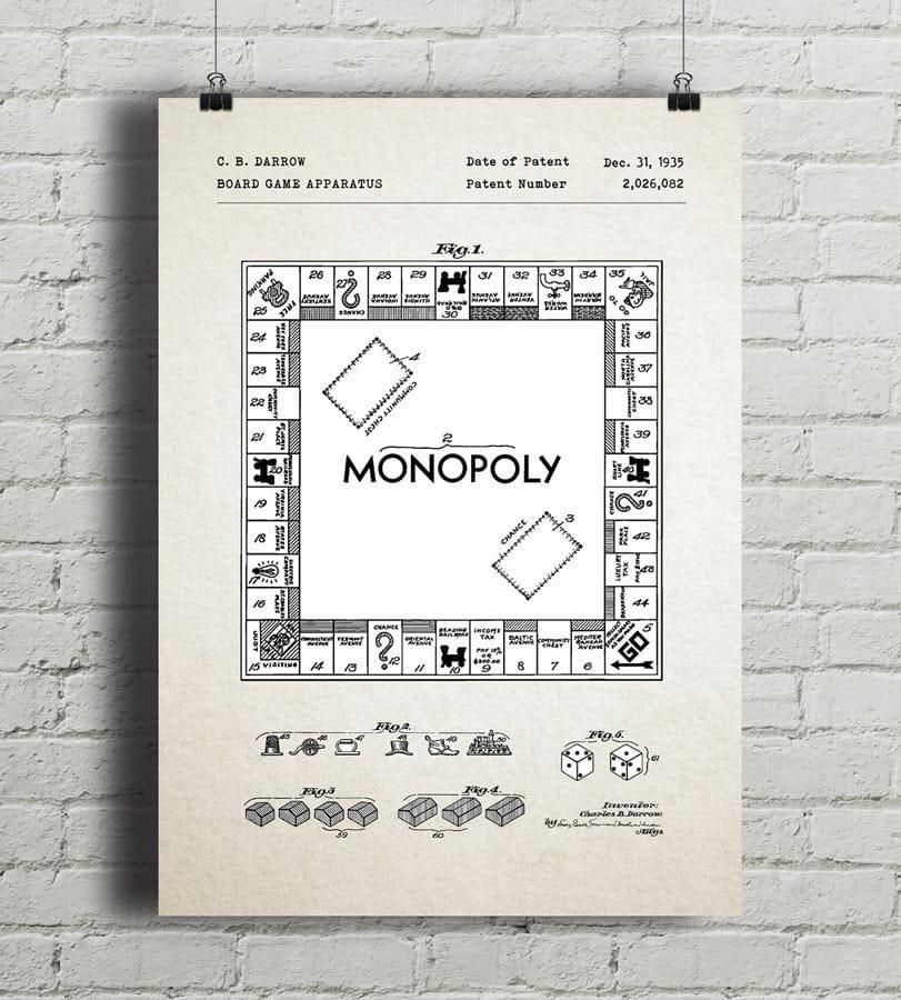 Monopoly Gra Patent Plakat 61X91 Cm 105930-24 - Opinie i atrakcyjne ...