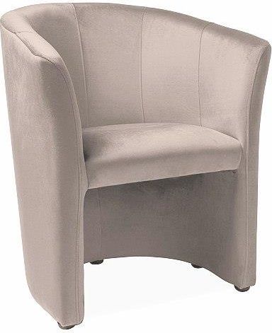 FOTEL TM-1 VELVET C. BEŻ BLUVEL 40 / WENGE - Opinie i atrakcyjne ceny ...