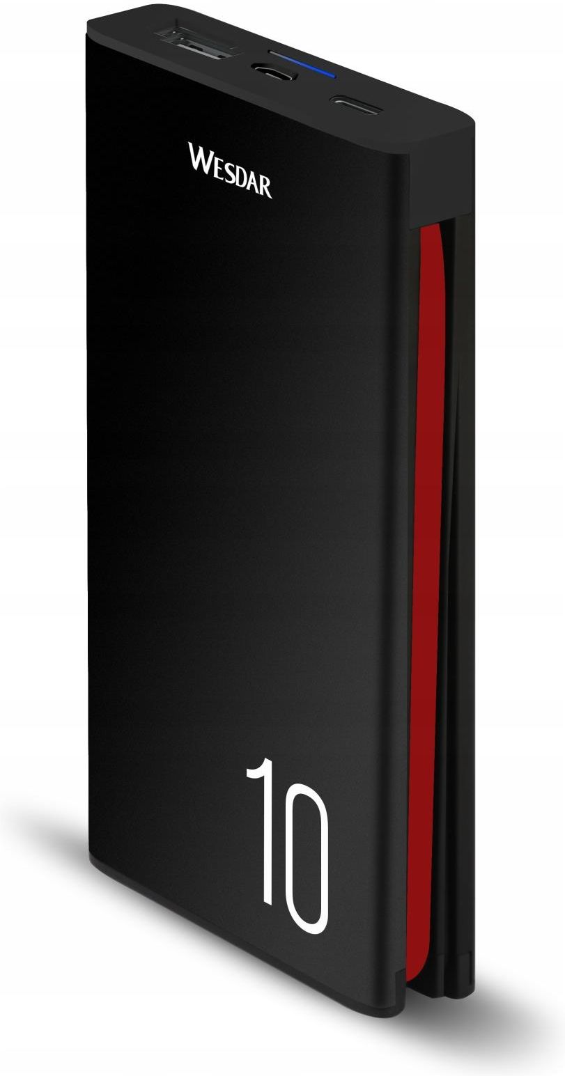 Wesdar Aluminiowy Powerbank 10000Mah Kabel Micro Usb Typc - Opinie i ceny na Ceneo.pl
