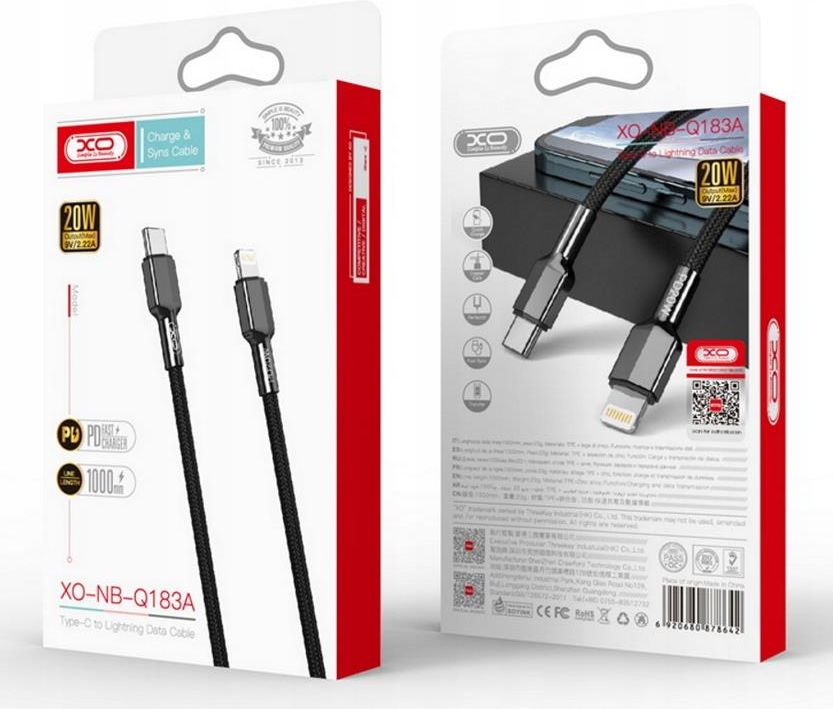 Xo Kabel Usbc Lightning 8-Pin 1M Do Apple Iphone Ipad - Opinie i ceny ...