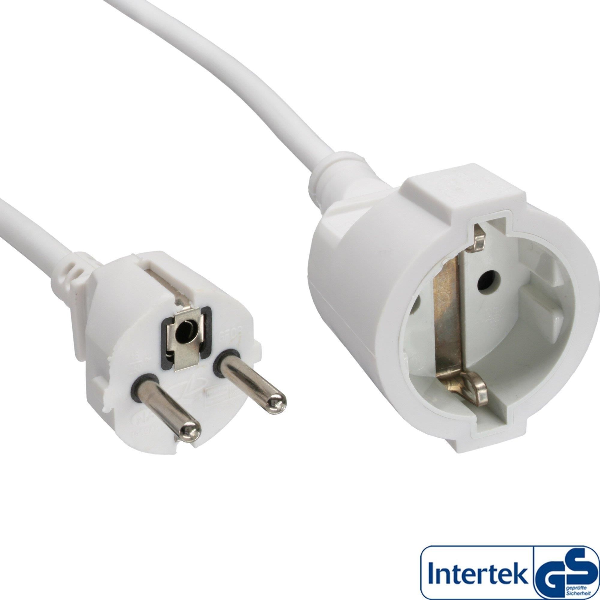 Inline Kabel Zasilający Inline Power Extension Cable Type F White 1 5M ...