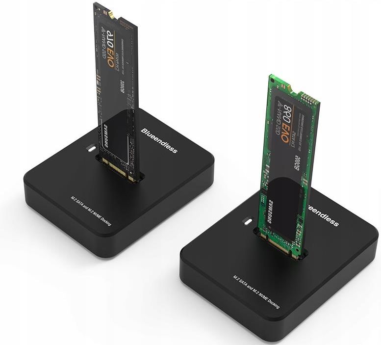 Adapter Stacja Dokująca Dysków M.2 SSD M2 NVME/SATA kieszeń dysk USB-C ...