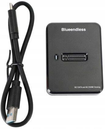 Adapter Stacja Dokująca Dysków M.2 SSD M2 NVME/SATA kieszeń dysk USB-C ...