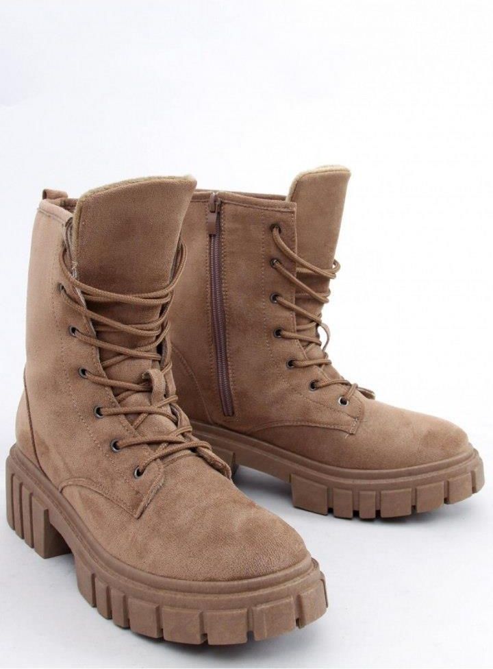 Botki sznurowane KELIS KHAKI Inello - Ceny i opinie - Ceneo.pl