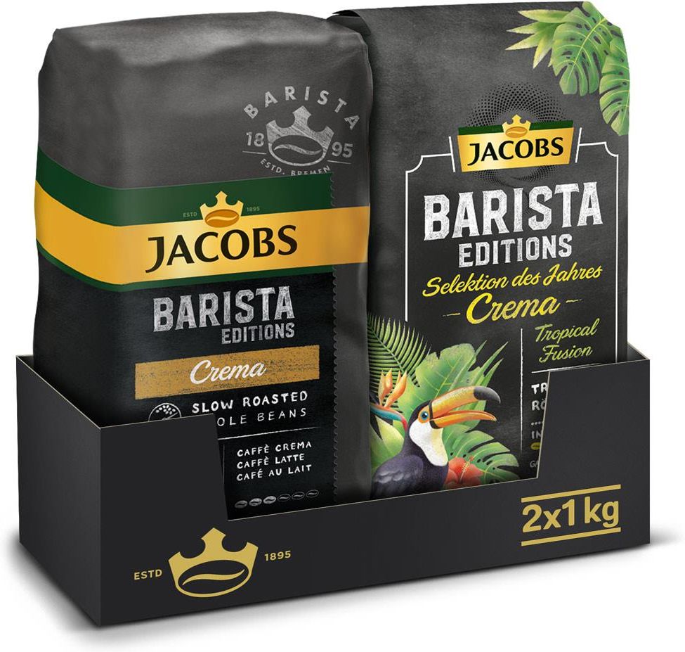 Kawa Jacobs Ziarnista Barista Crema Tropical 2Kg - Ceny i opinie - Ceneo.pl