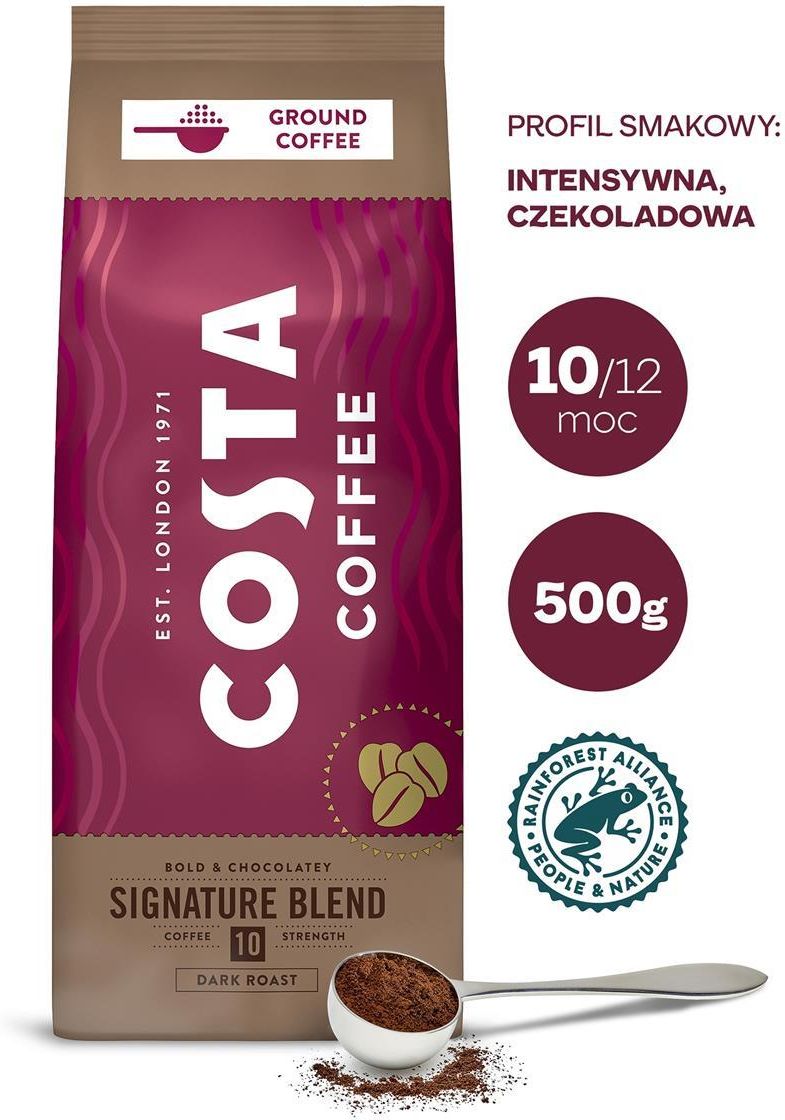 Kawa Costa Coffee Mielona Signature Blend Dark Roast 500G - Ceny i ...