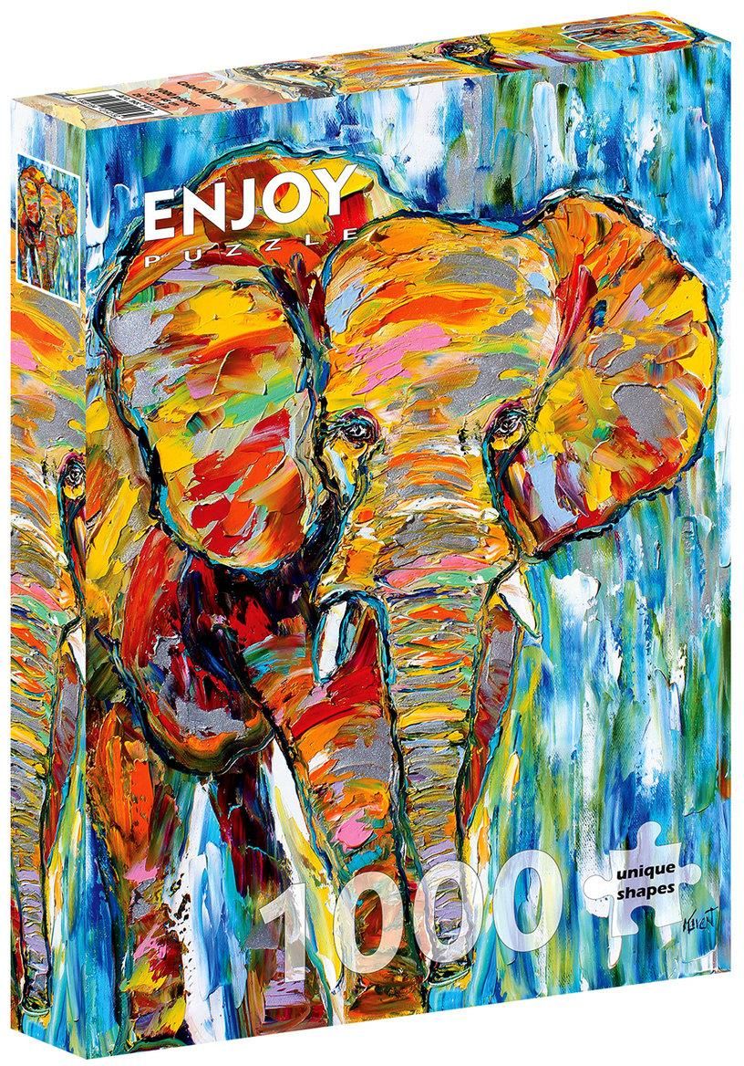 Enjoy Puzzle Kolorowy Słoń 1000El. - Ceny i opinie - Ceneo.pl