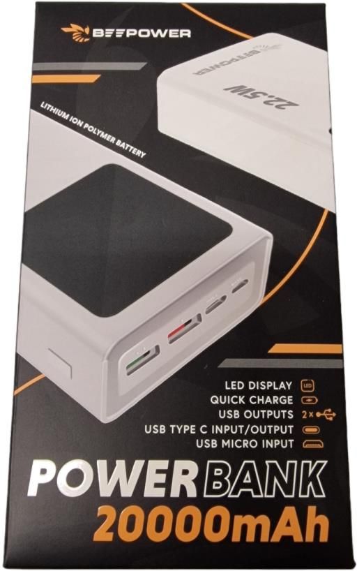 Powerbank BeePower Power Bank-20000mAh 22.5W USB-C+2xUSB3.0 - Opinie i ceny na Ceneo.pl