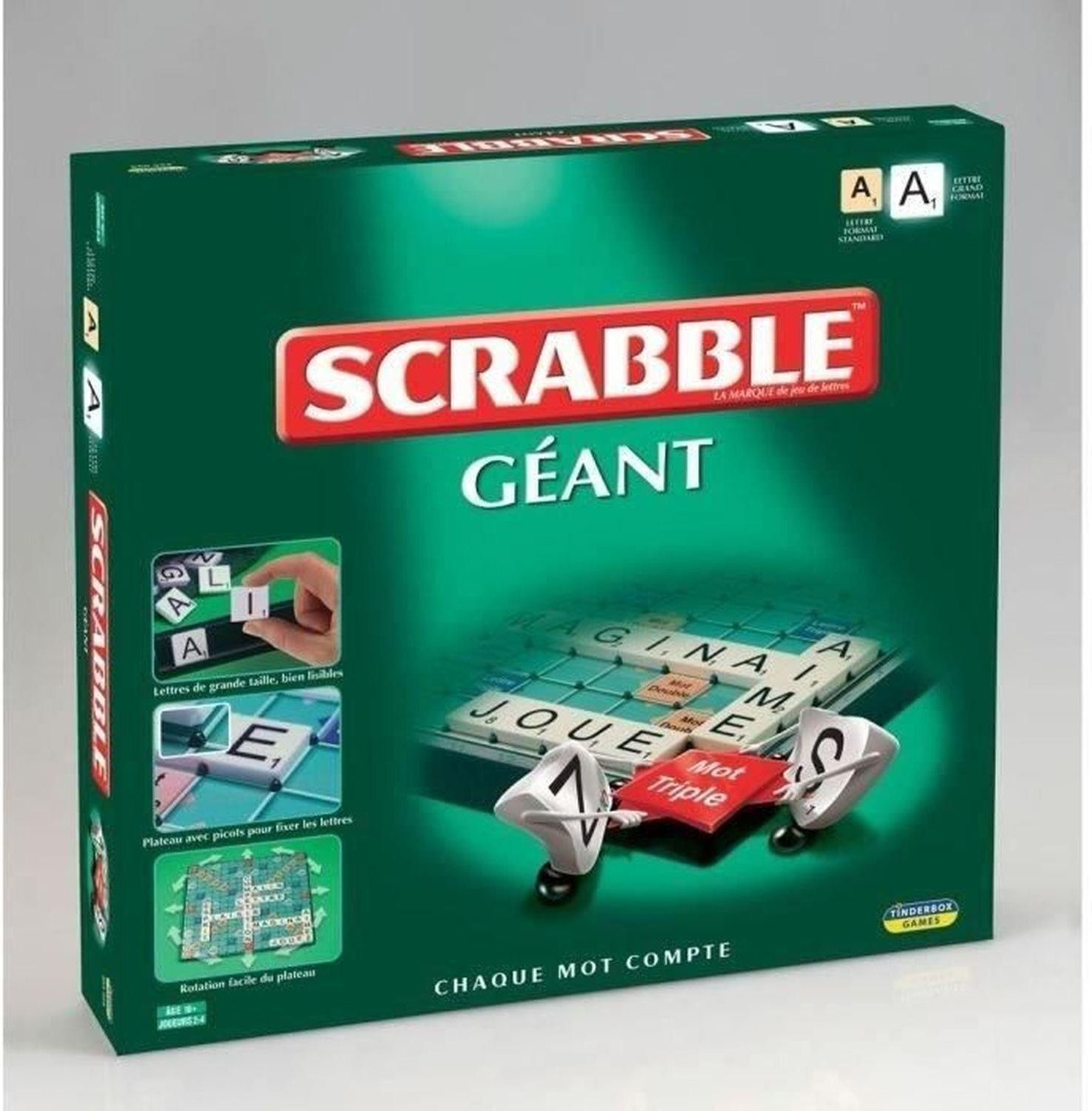 Megableu Scrabble Geant (wersja francuska) - Gra planszowa. Ceny i ...