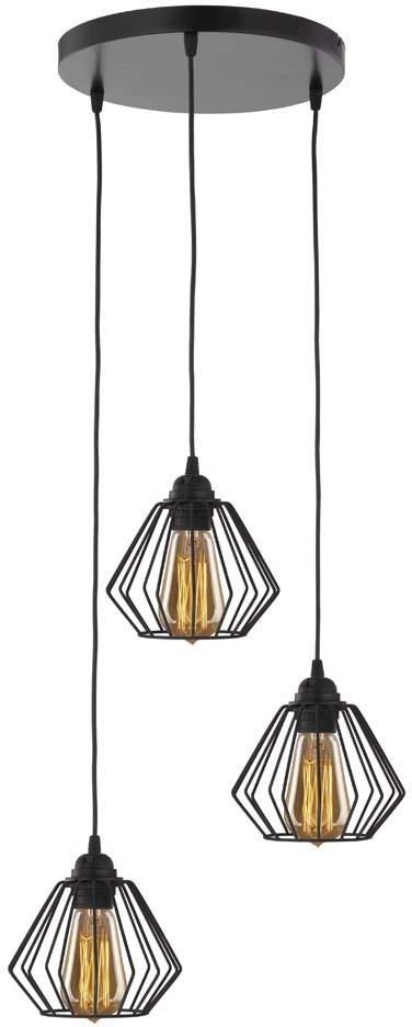 Lysne Lampa Czarna Druciana Lavis Loft (400017) - Opinie i atrakcyjne ...