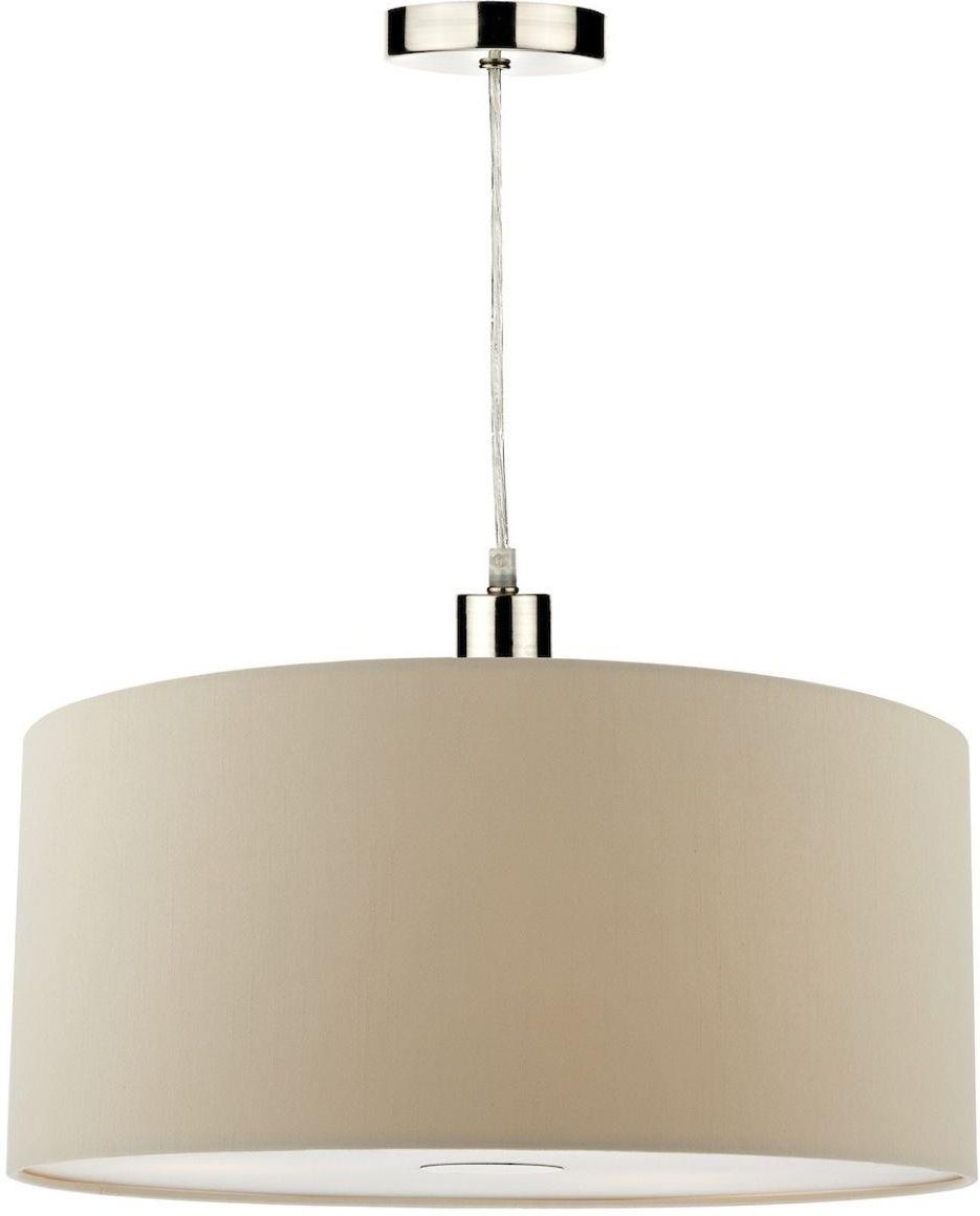 Dar Lighting Wisząca Lampa Z Abażurem Waco Czarna Beżowa (Wac0164 ...