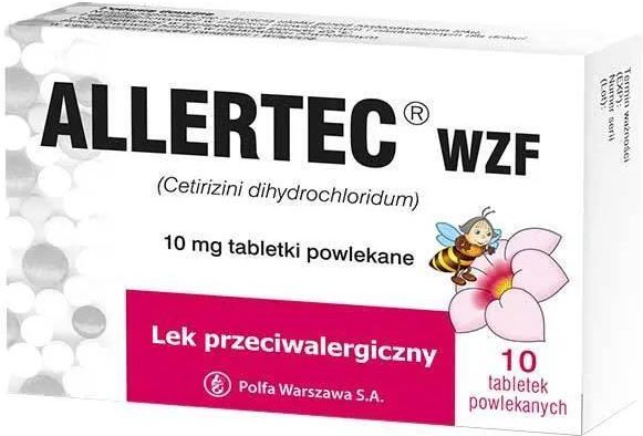 Lek na alergię Allertec WZF 10mg 10 tabl. x3szt. - Opinie i ceny na ...