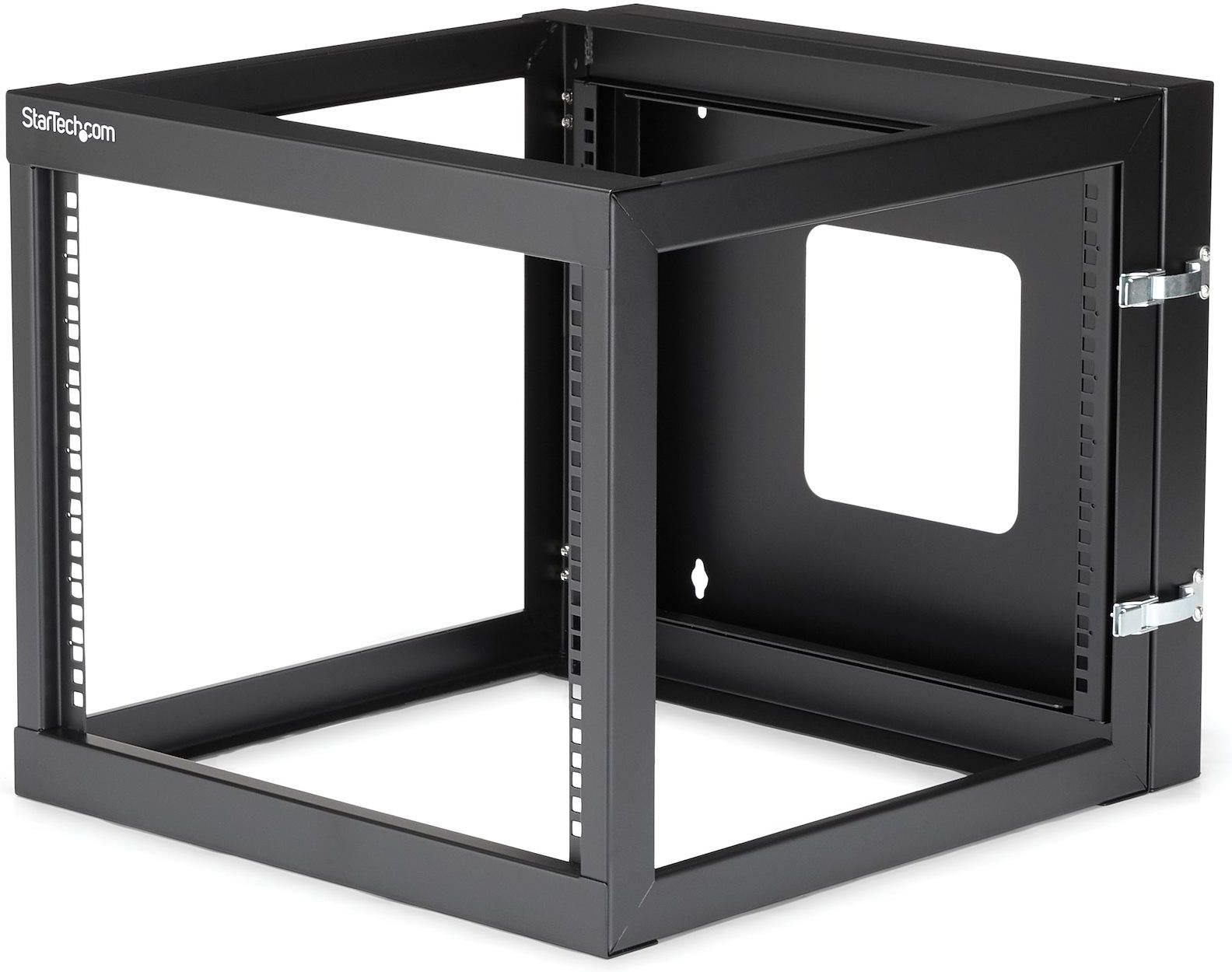 Startech.Com 8U 22In Depth Hinged Open Frame Wall Mount Server Rack ...