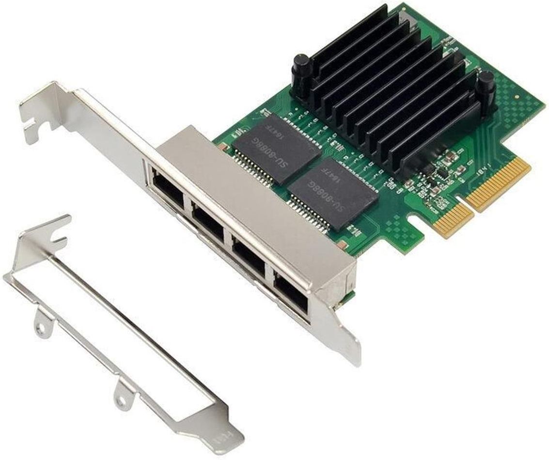 Karta sieciowa Proxtend Pcie X1 Quad Rj45 Gigabit Ethernet Nic - Wired ...