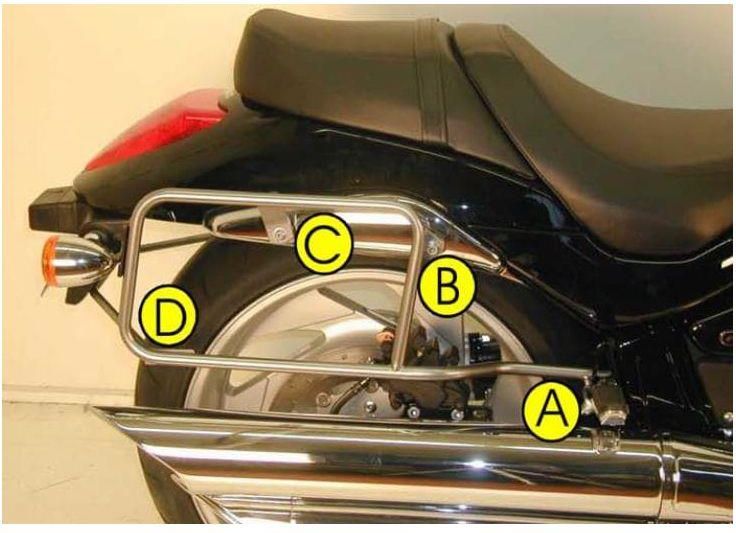 Akcesoria motocyklowe Hepco & Becker Stelaż Pod Kufry Boczne Do Suzuki M 1800 Vzr R Intruder ...