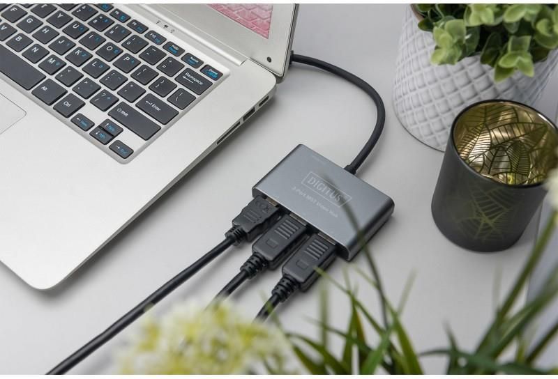 Hub/Koncentrator 3-portowy DisplayPort na 2xDisplayPort/1xHDMI 4K 60Hz ...