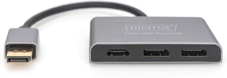 Hub/Koncentrator 3-portowy DisplayPort na 2xDisplayPort/1xHDMI 4K 60Hz ...