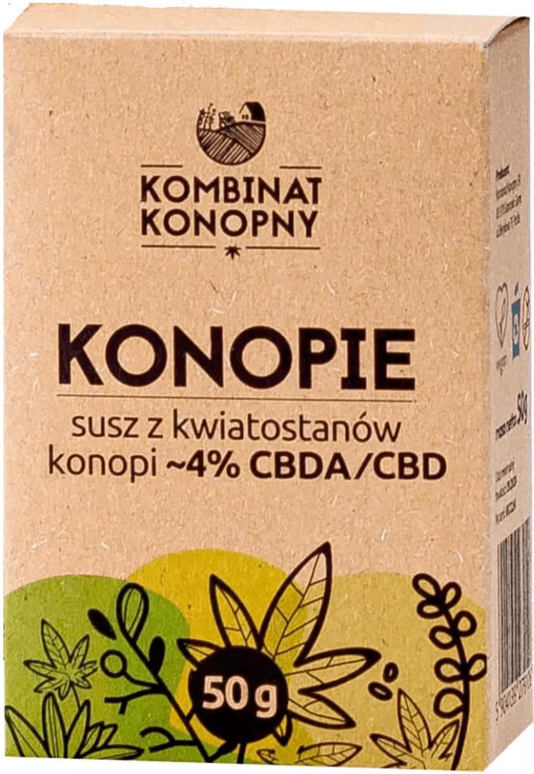 Susz Z Kwiatostanów Konopi 4% Cbda Cbd 50 G Kombinat Konopny - Opinie i ...
