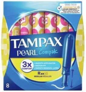 Tampax Tampax Pearl Compak Regular Tampony 4x8 szt. - Opinie i ceny na ...