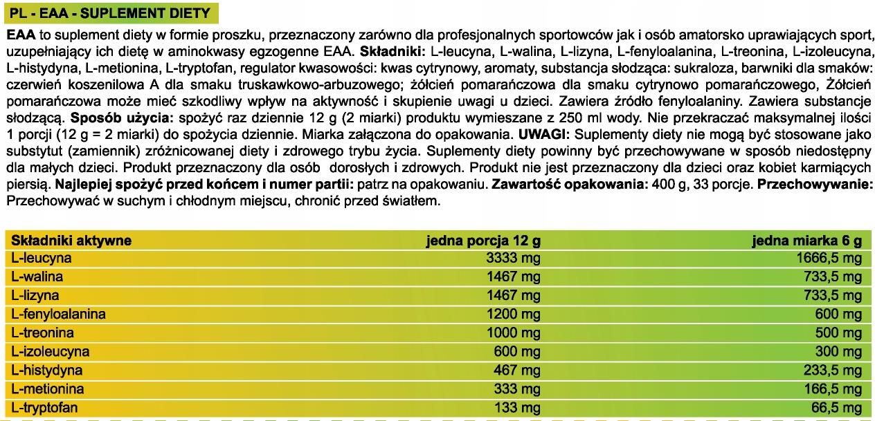 Realpharm Proactive Eaa 400G - EAA - ceny i opinie - Ceneo.pl