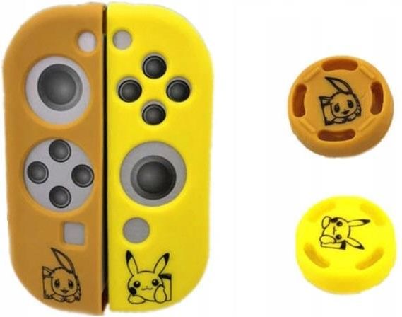 WeLoveGames Zestaw etui Joy-Con Pokemon Pikatchu Eevee + nakładki ...